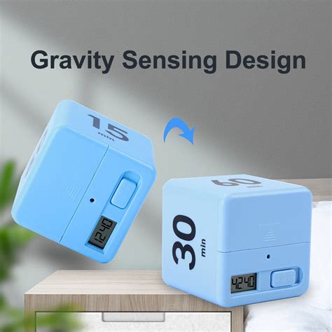 Cube Digital Timer Gravity Sensor Flip Timer Count Grandado