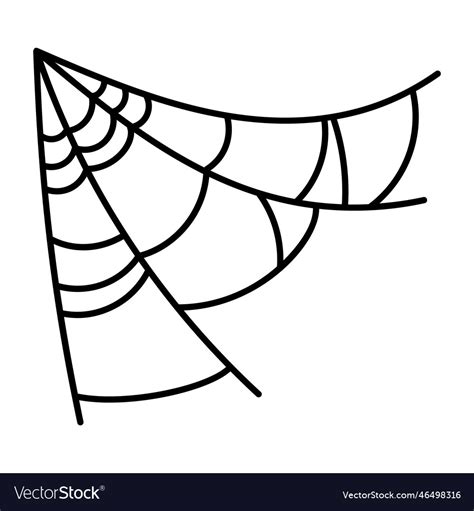 Araneae Silk Royalty Free Vector Image Vectorstock