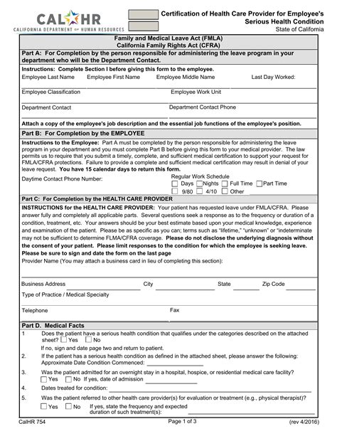 Calhr 754 Form ≡ Fill Out Printable Pdf Forms Online