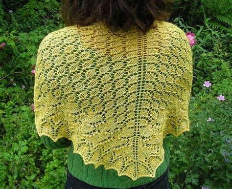 Swallowtail Shawl Swallowtail Shawl Pattern Yellow Knitted Shawl In