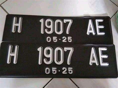 Plat Mobil Hitamplat Mobil Standar Dasar Hitam Lazada Indonesia