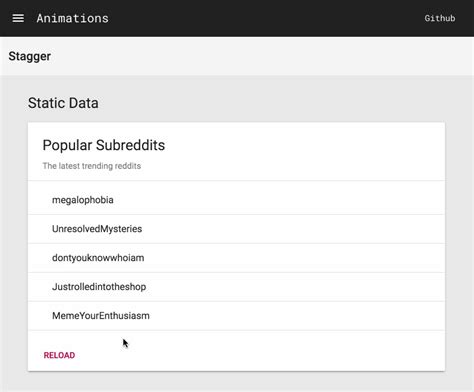Angular Animations — Stagger Over Static And Async Data By Fel