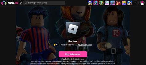 Nowgg Roblox Play Roblox Online For Free On Pc And Mobile
