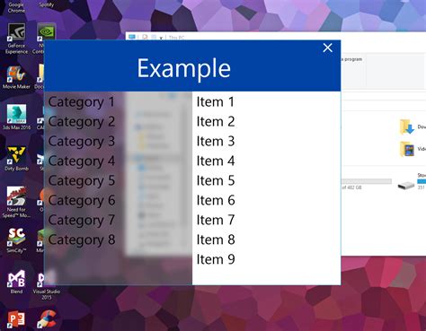C Native Aero Blur Without Glass Effect On Borderless Wpf Window