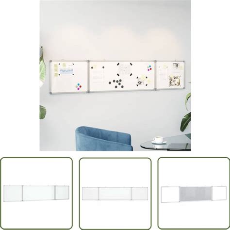 Vidaxl Magnetic Board Witbord Whiteboard Magnetisch Inklapbaar