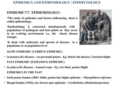 Epidemics And Epidemiology In Plant Pathology Ppt