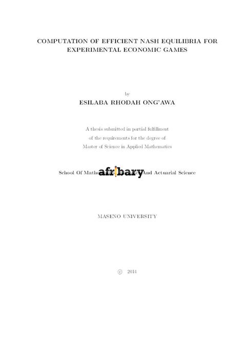 Computation Of Efficient Nash Equilibria For Experimental Economic