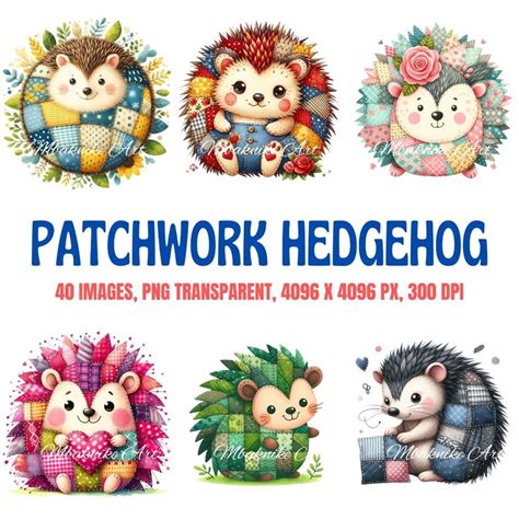 40 High Resolution Images Patchwork Hedgehog Patchwork Special Ts