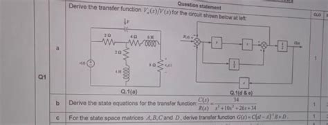 solved derive the transfer function v∘ s v s for the