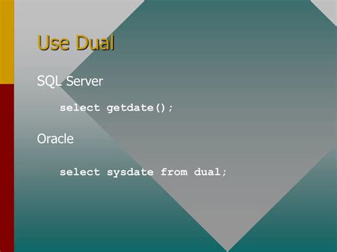 PPT Beginning SQL Differences Between SQL Server And Oracle PowerPoint Presentation ID 6886947