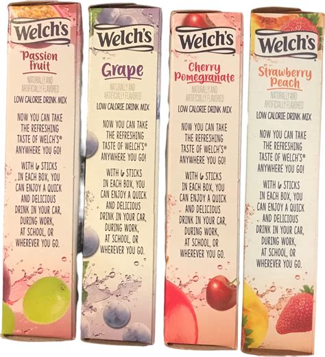Welchs Singles To Go Variety Pack Watertok Powdered