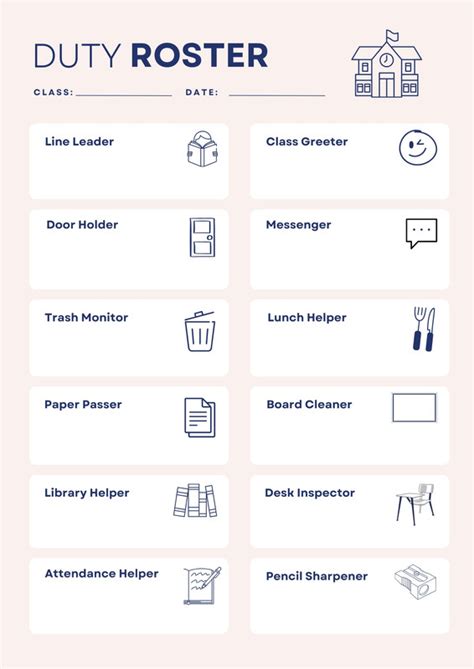 Free And Customizable Roster Templates