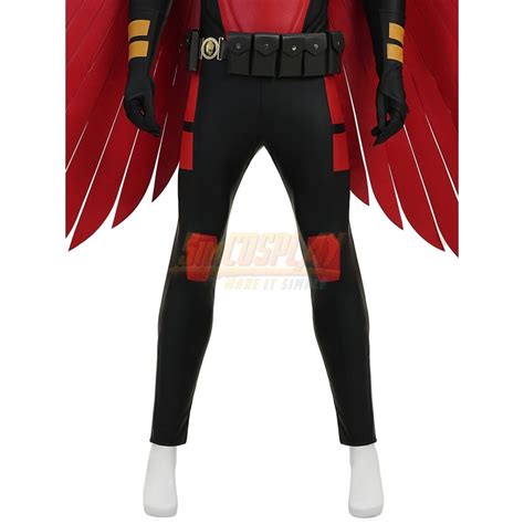 Tim Drake Red Robin Cosplay Costume Robin War Cosplay Suit Top Level