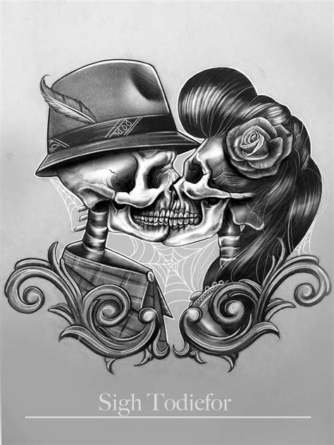 Zombie Pin Up Girl Tattoo Drawings