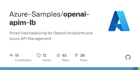 Github Azure Samplesopenai Apim Lb Smart Load Balancing For Openai