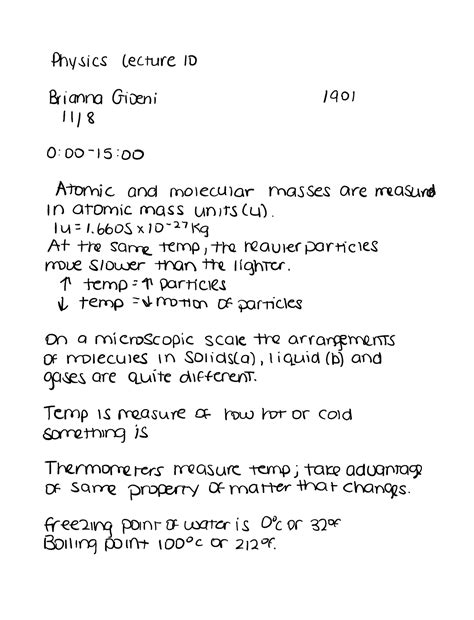 Note Nov 8 2023 Phy Lecture Notes PHY 116 Studocu