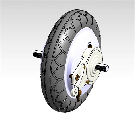 轮毂电机 Solidworks 模型图纸下载 懒石网