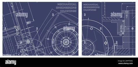 Blueprint Engineering Illustration Set Instrument Making Drawings