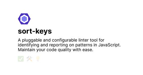 sort keys eslint pluggable javascript linter