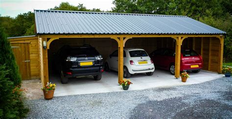 Wooden Carports In Devon By Shields Garden Buildings