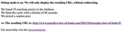 Redirect To Post Version 0 14 0 Debugging Parameter Chatty Mango WordPress Plugins