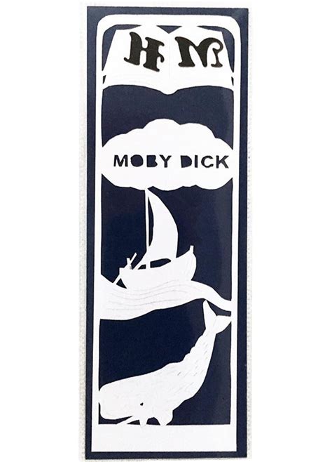 Moby Dick Bookmark Etsy