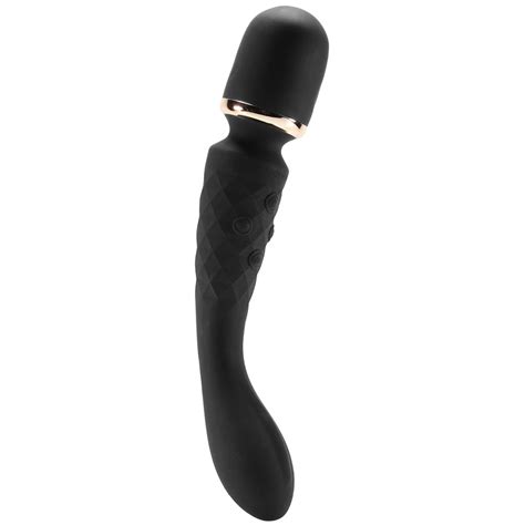 Bodywand Luxe 2 Way Rechargeable Vibrating Wand Massager Black