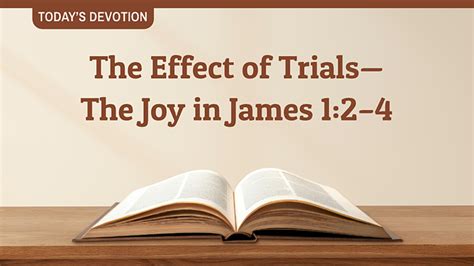 The Effect Of Trials The Joy In James 124