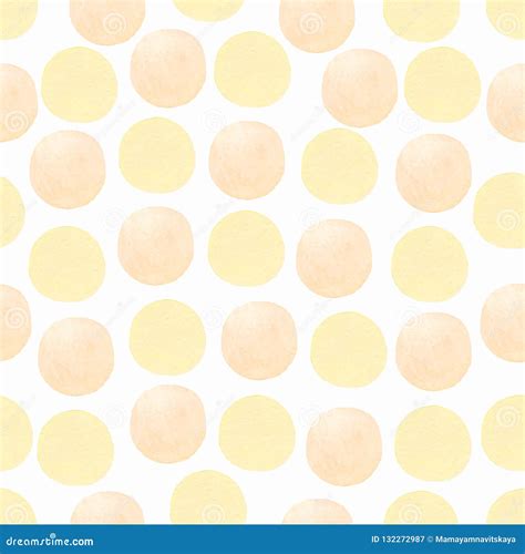 Pastel Yellow Polka Dot Background