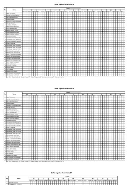 Fomat Tugas Harian Siswa Pdf