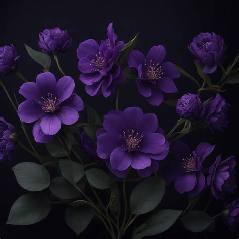 Pics Of Dark Purple Flowers