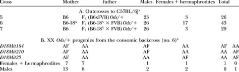 The Maternal Effect Is Linked To Chromosome 18 N2 Xx Ods Progeny
