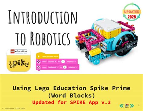 Lego Spike Prime Robotics Using Spike App Word Blocks Updated 2025 For
