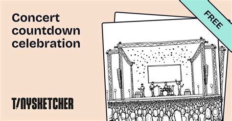Concert Countdown Celebration Coloring Page Free Printables Tiny