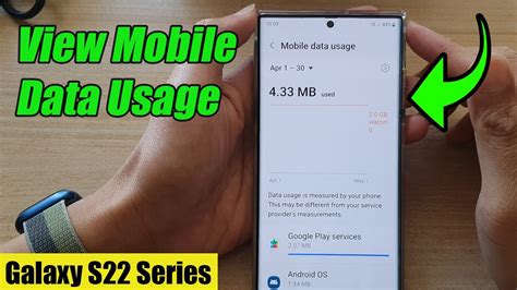 Galaxy S22 S22 Ultra How To View Mobile Data Usage For The Month