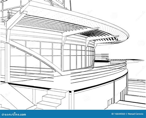 Abstract Construction Of The Ship Building Vector Stock Vector