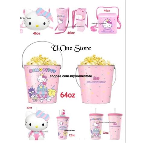 Hello Kitty 45th Anniversary Popcorn Bucket Tumbler Shopee Philippines
