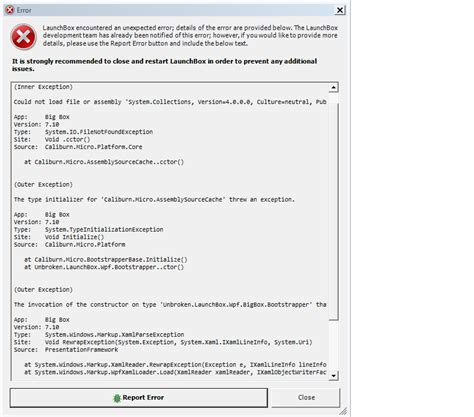 What Is This ERROR Troubleshooting LaunchBox Community Forums