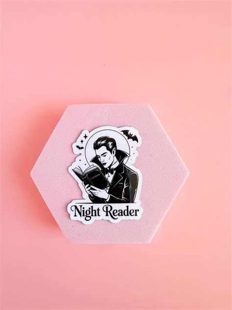 Vampire Sticker Dracula Book Vinyl Sticker Gothic Booktok T