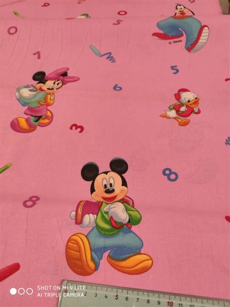 Art301 Cotone Disney Bimba I Tessuti Di Antichi Telai