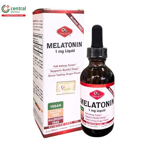 Thuốc Melatonin 1mg Liquid Hỗ Trợ Cải Thiện Và điều Hòa Giấc Ngủ