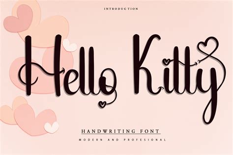 Hello Kitty Font By Pinkmeca · Creative Fabrica