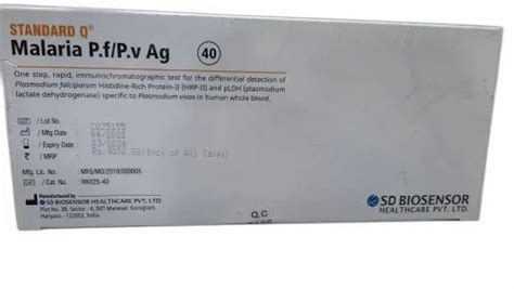Malaria Pf Pv Ag Sd Biosensor At ₹ 24 Piece Malaria Kit In New Delhi Id 2850144752873