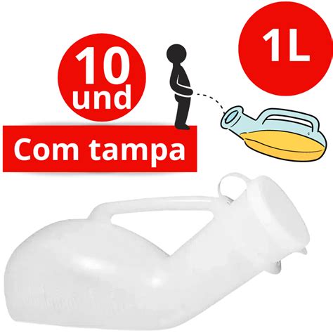 10 Und Coletor De Urina Urinol Hospitalar Ctampa Papagaio Emergência