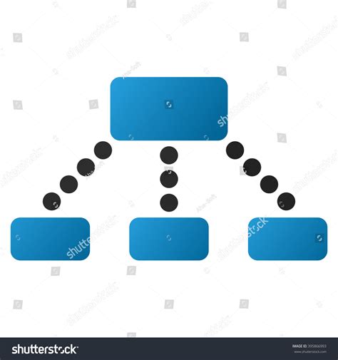 Hierarchy Vector Toolbar Icon Style Gradient Stock Vector Royalty Free 395866993 Shutterstock