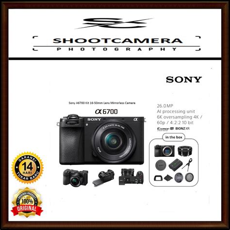 Jual Camera Sony A6700 16 50mm Kit Mirrorless Sony A6700 16 50mm Kit