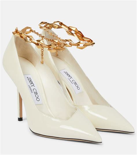 Jimmy Choo Diamond Talura 100 Patent Leather Pumps Jimmy Choo