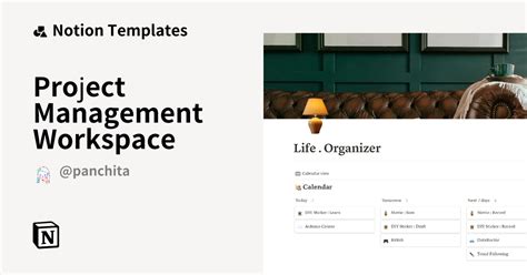 project management workspace template notion marketplace