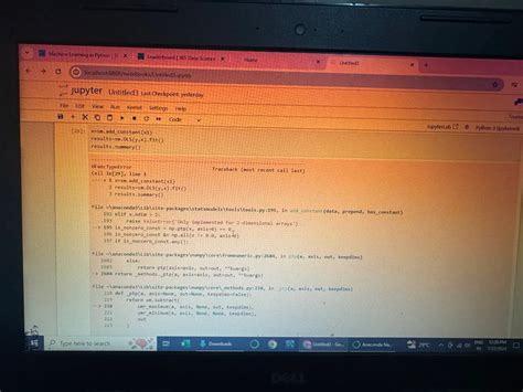 getting an error qanda hub 365 data science