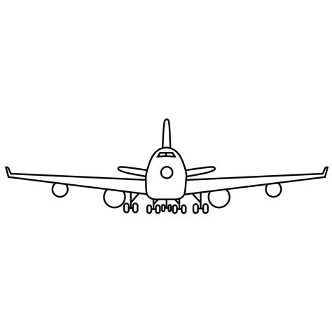 Aircraft Icon Vector Airplane Illustration Sign Plane Symbol Or Logo